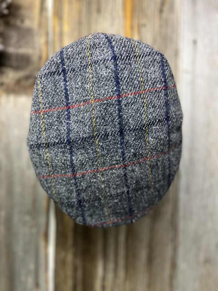 Vintage Tweed Cap - Gray & Red Checkered – Funky Skunk