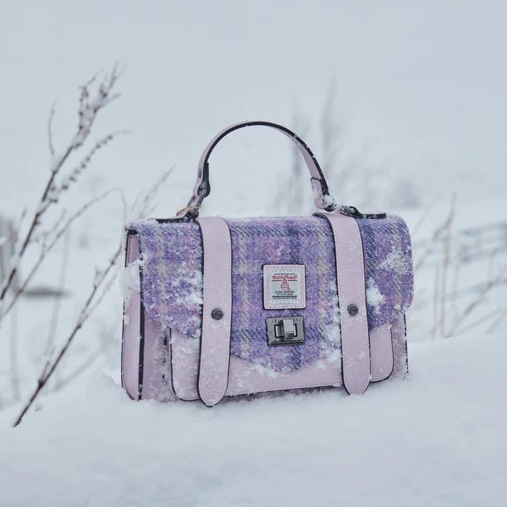 Medium Satchel - Violet Dogtooth – Funky Skunk