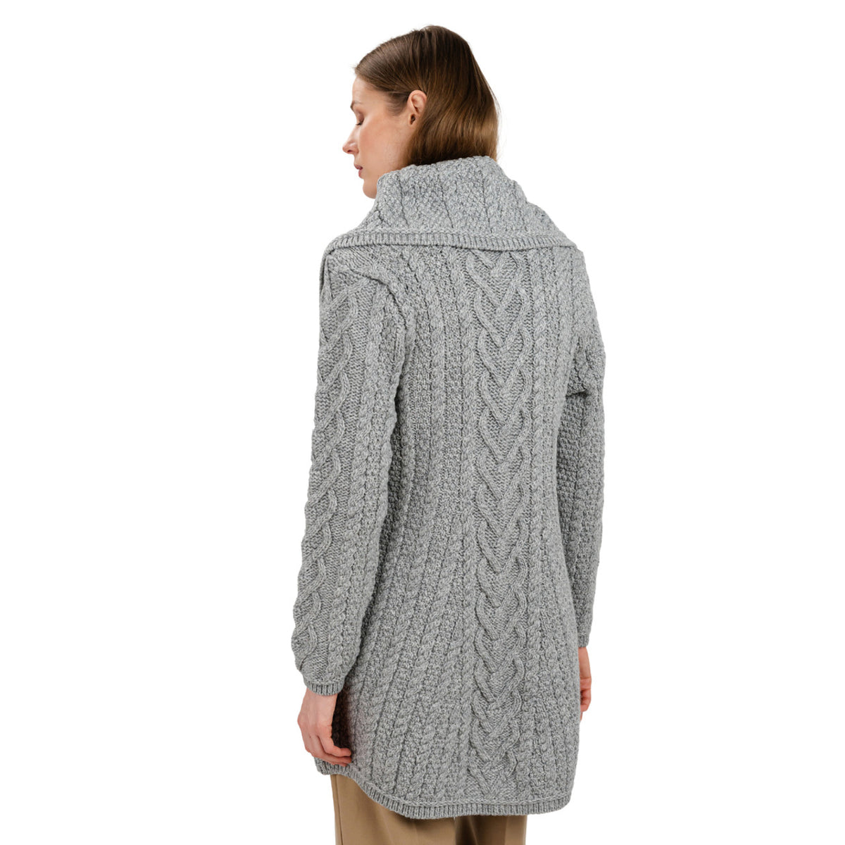 Classic Cable Coat - Gray – Funky Skunk