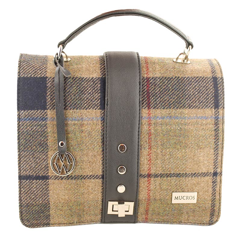 Fiona Handbag - Tan Brown Plaid – Funky Skunk