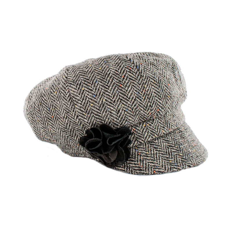 Newsboy Hat - Black Herringbone – Funky Skunk