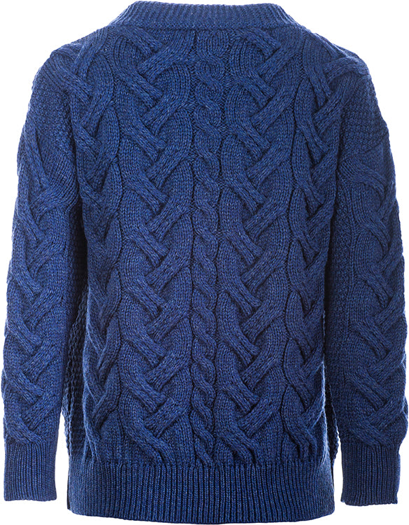 Plaited Braid Sweater - Ink – Funky Skunk