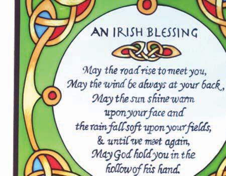 Irish Blessing Stained Glass – Funky Skunk