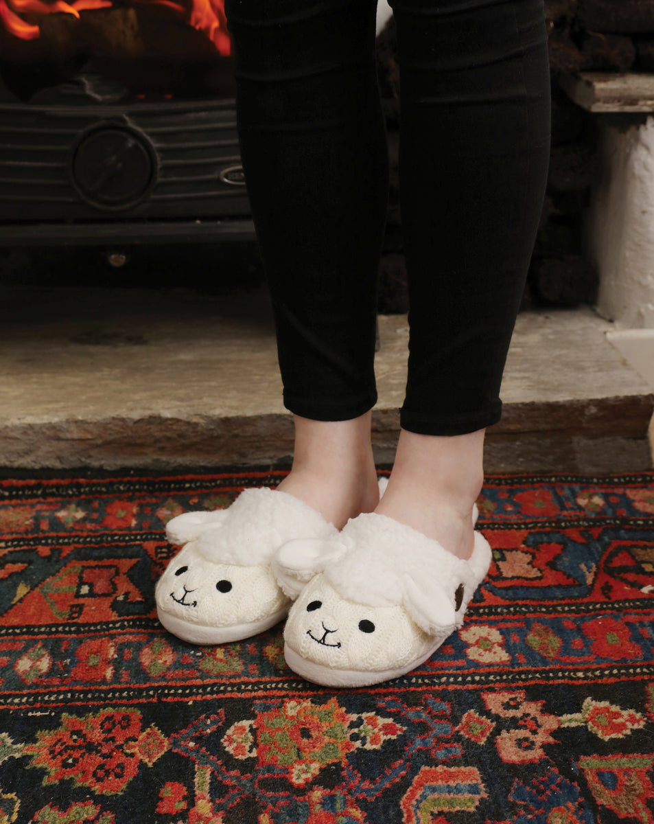 Aran Sheep Slip-on Adult Slippers – Funky Skunk