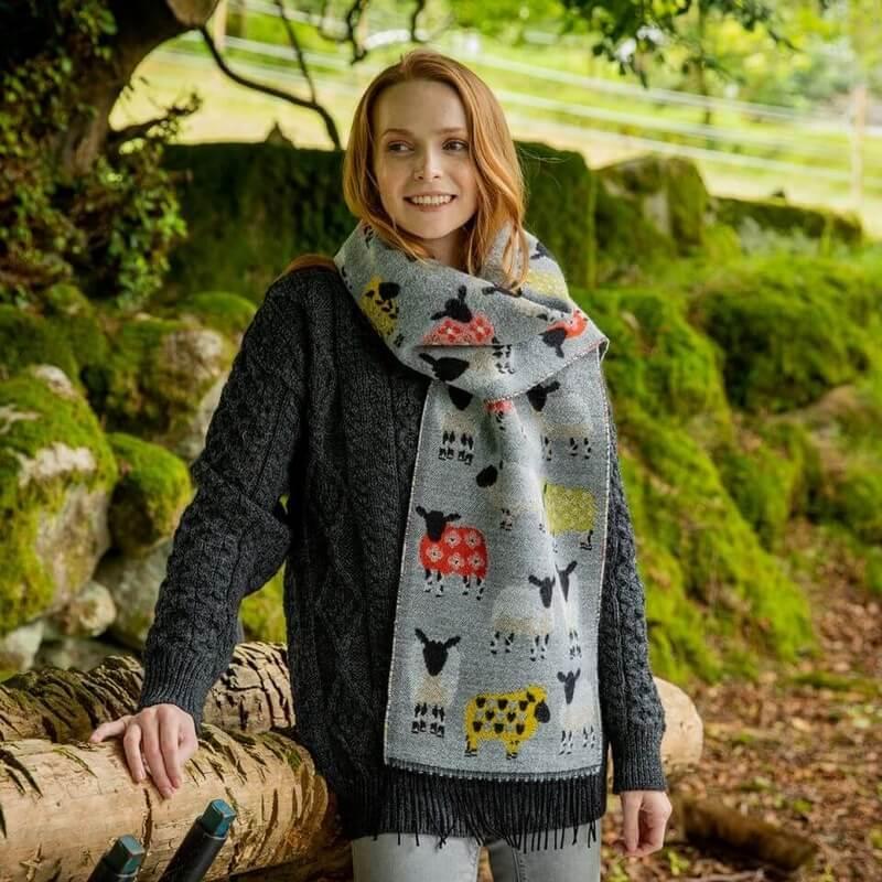 Fringed Sheep Scarves – Funky Skunk